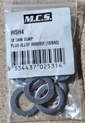 MCS 12.5mm ID Sump Plug Alloy Washers WSH4 * 10 PACK * | eBay Australia