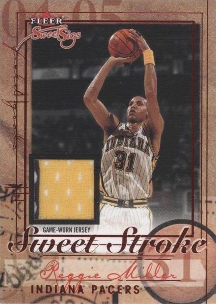 2004-05 Fleer Sweet Sigs - Sweet Stroke Jersey #SS/RM Reggie Miller ...