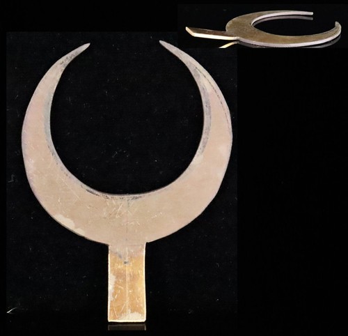 Japanese Samurai Armor Katchu Copper Crescent Moon Maedate Edo Antique ...