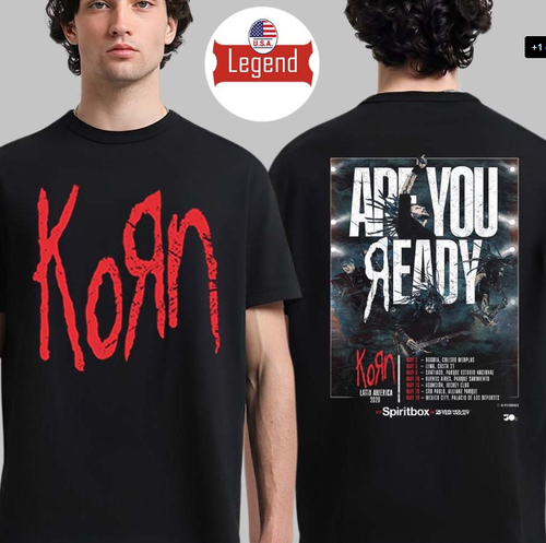 Korn Latin America Tour Are You Ready On May 2026 City Dates Two Sided ...