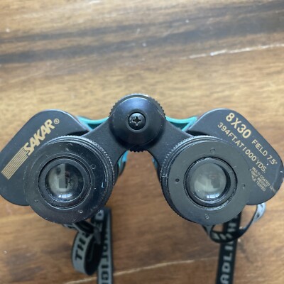 Sakar 8x30 Field 7.5” 394 Ft. 1000 Yds. Binoculars Metallic Blue | eBay