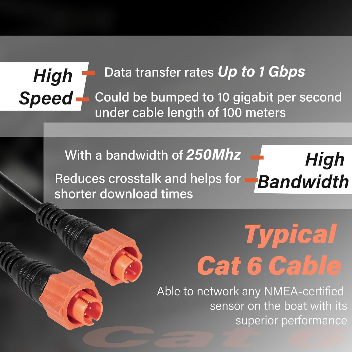 3004.7036 127-29 ETHEXT-15YL Ethernet Cable 15ft 5-Pin for Most ...
