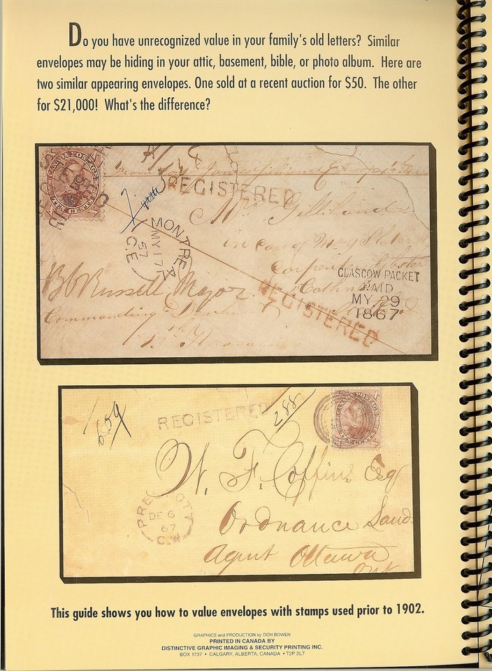 PRICE Your BNA Postal History Cover from 1851-1902 Period! Canada ...