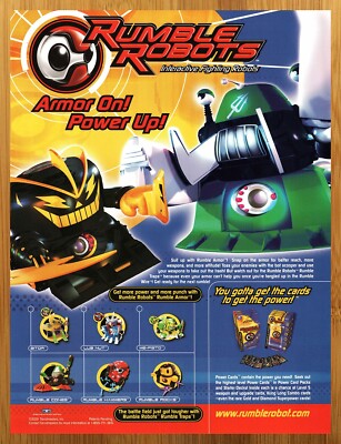 2006 Rumble Robots Vintage Print Ad/Poster 00s Kid Toy Figure Card Game ...