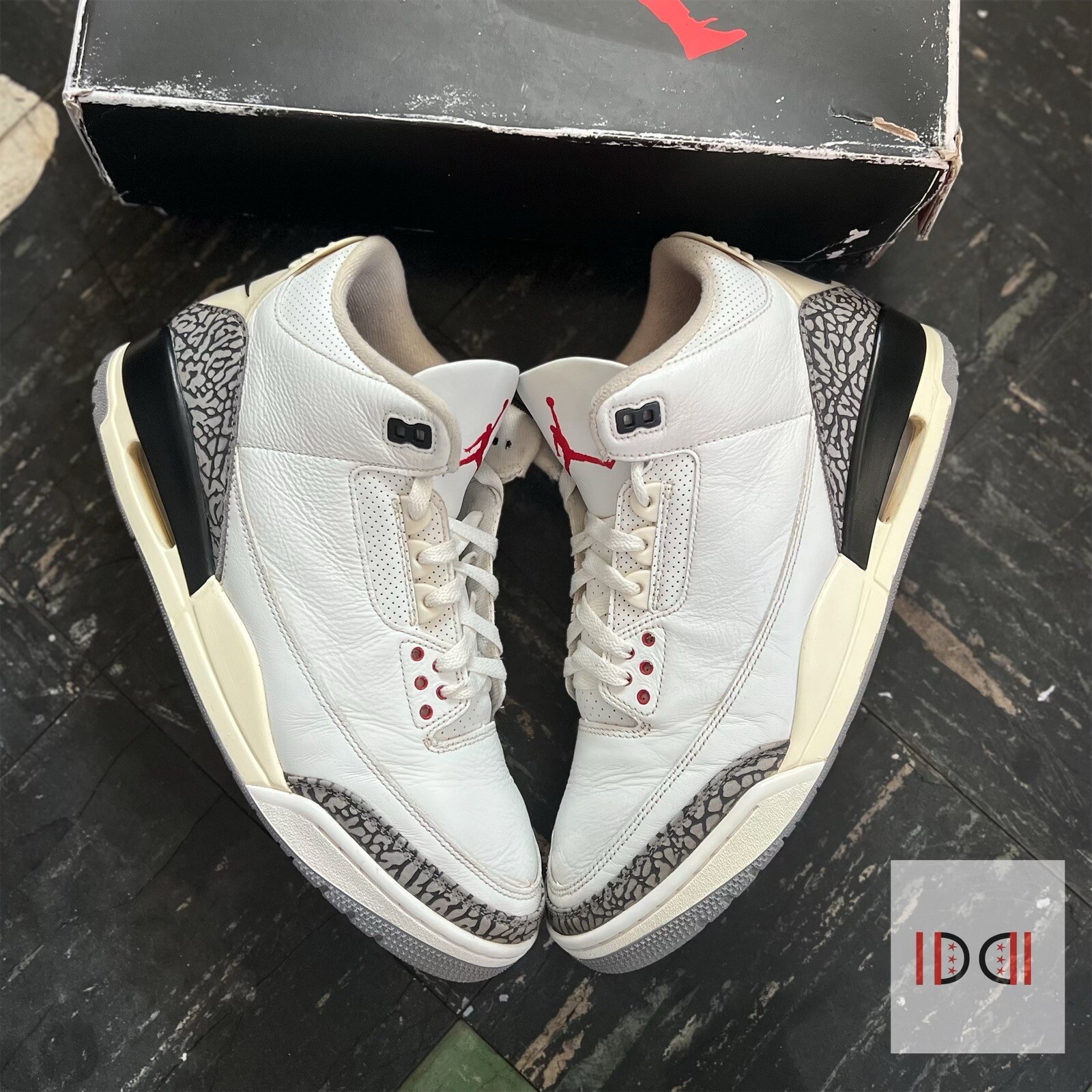 Nike Air Jordan 3 “ Reimagined” White Cement Size 12 … - Gem