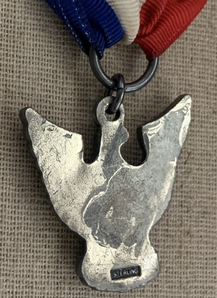 VTG 1950s EAGLE SCOUT Boy Scouts Rank Badge MEDAL & PALMS BSA Pin Award ...