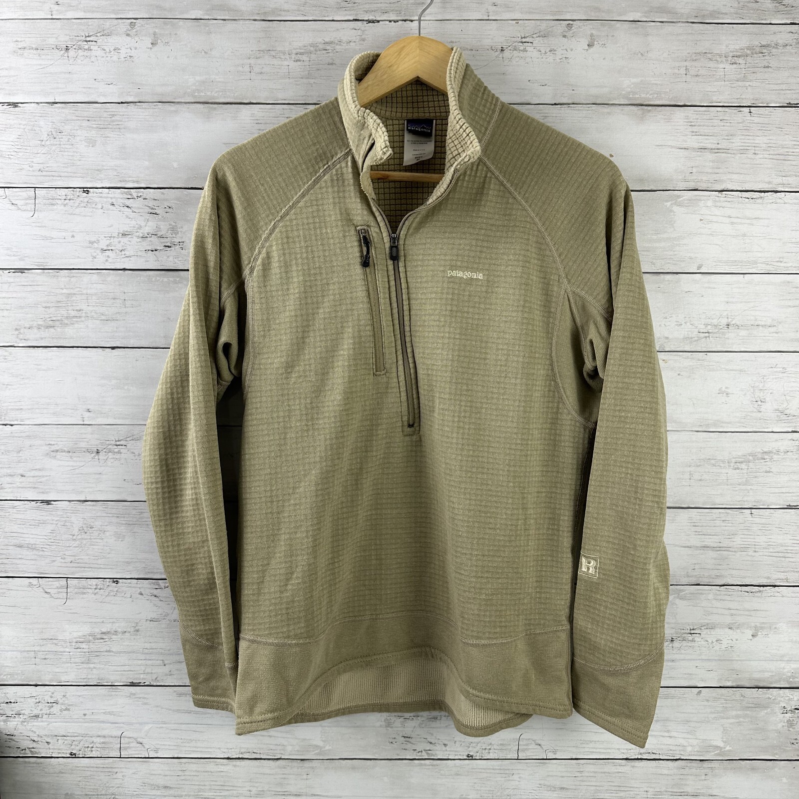 Patagonia Men's R1 Fleece Pullover Tan Medium M Regul… - Gem