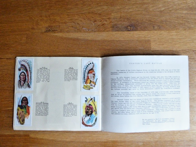 SET OF 25 CARDS AMERICN INDIANS STUCK IN ORIGINAL ALBUM GEORGE PAYNE ...