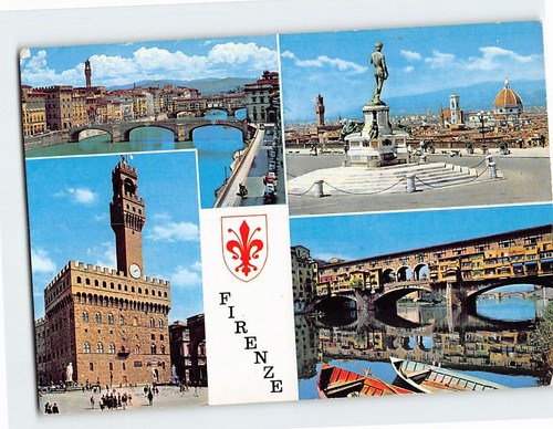 Postcard Various iconic landmarks of Florence Italy | eBay