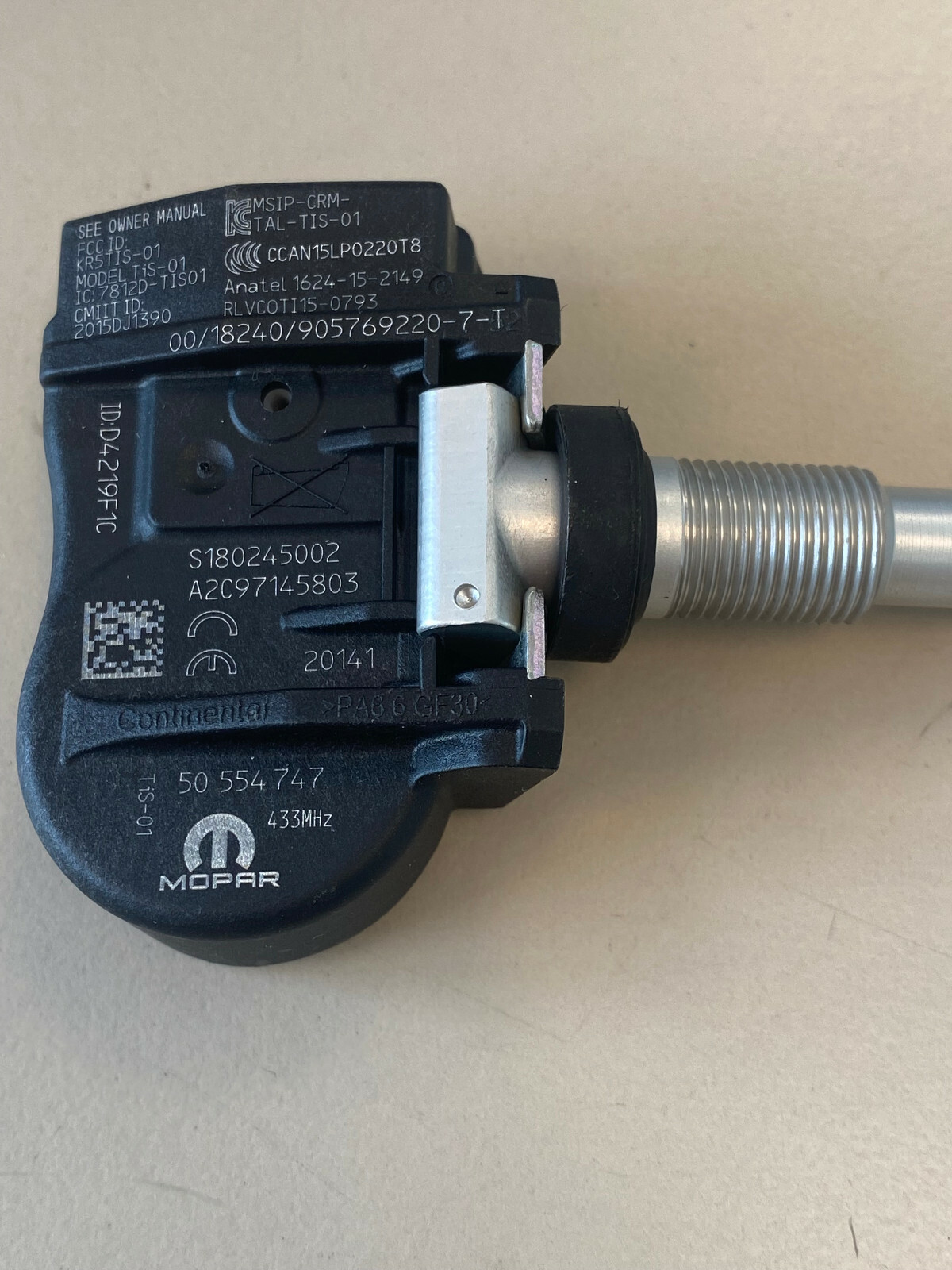 4x Original Alfa Romeo RDKS TPMS Sensor 50554747 für Alfa Romeo Stelvio ...