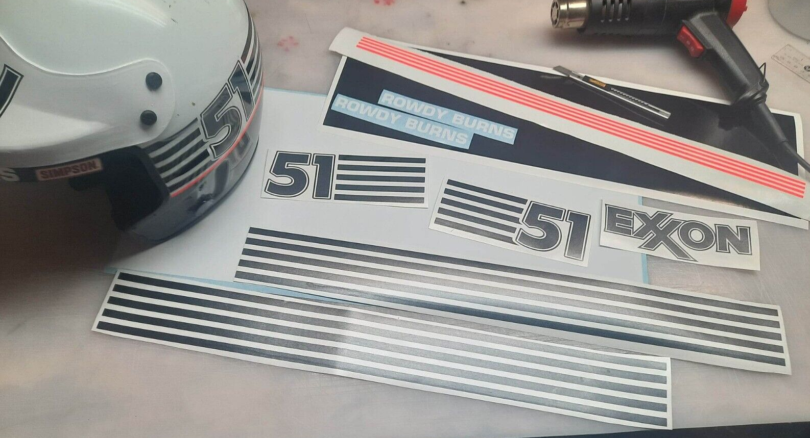 1:1 DAYS OF THUNDER ROWDY BURNS EXXON 51 VILLAIN MOVIE PROP NASCAR ...