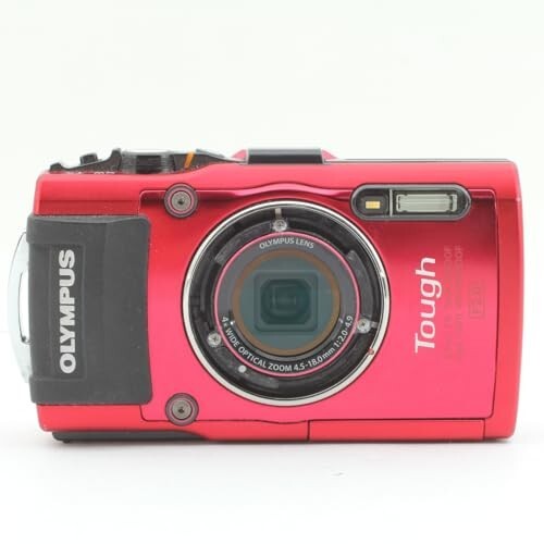 OLYMPUS Stylus TG-3 Tough Digital Camera Color Red with Battery,Charger ...