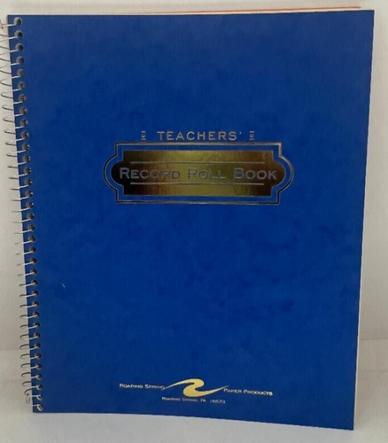 Roaring Spring Paper Products Teacher's Record Roll Books, 8.5" x 11 ...
