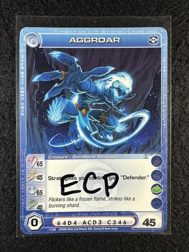 Chaotic TCG 3 Max ECP Aggroar 1/100 ZOTH 1st Ed Common NM/LP | eBay