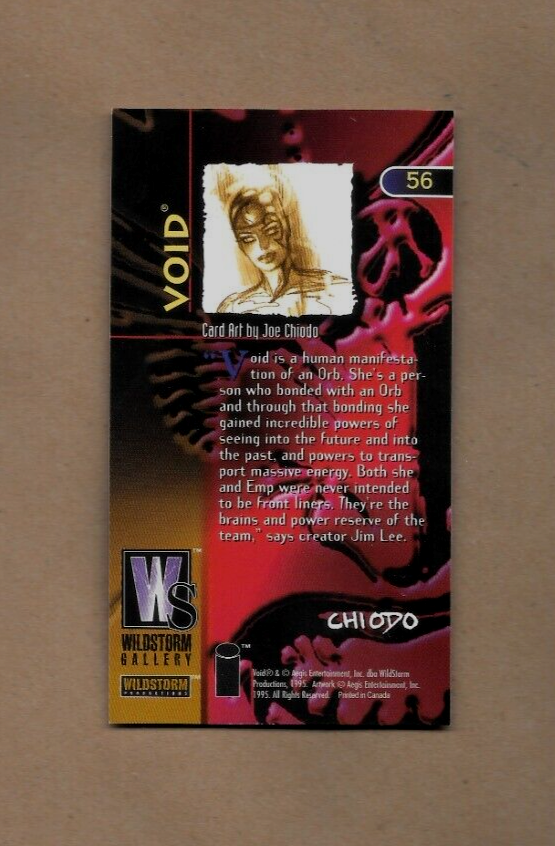 1995 Wildstorm Gallery Void Card #56 COOL Joe Chiodo Art! NM/MT | eBay