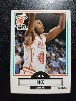 1990 Fleer #101 Glen Rice Miami Heat Rookie Card | eBay