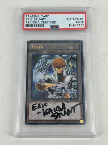 PSA Signed Eric Stuart Token Kaiba Yu-Gi-Oh! LDK2-ENT02 Certified ...