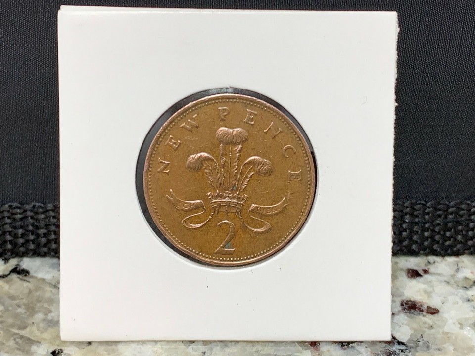 1971 NEW PENCE 2P ELIZABETH II, D.G.REG.F.D ENGLAND COIN FIRST EDITION ...