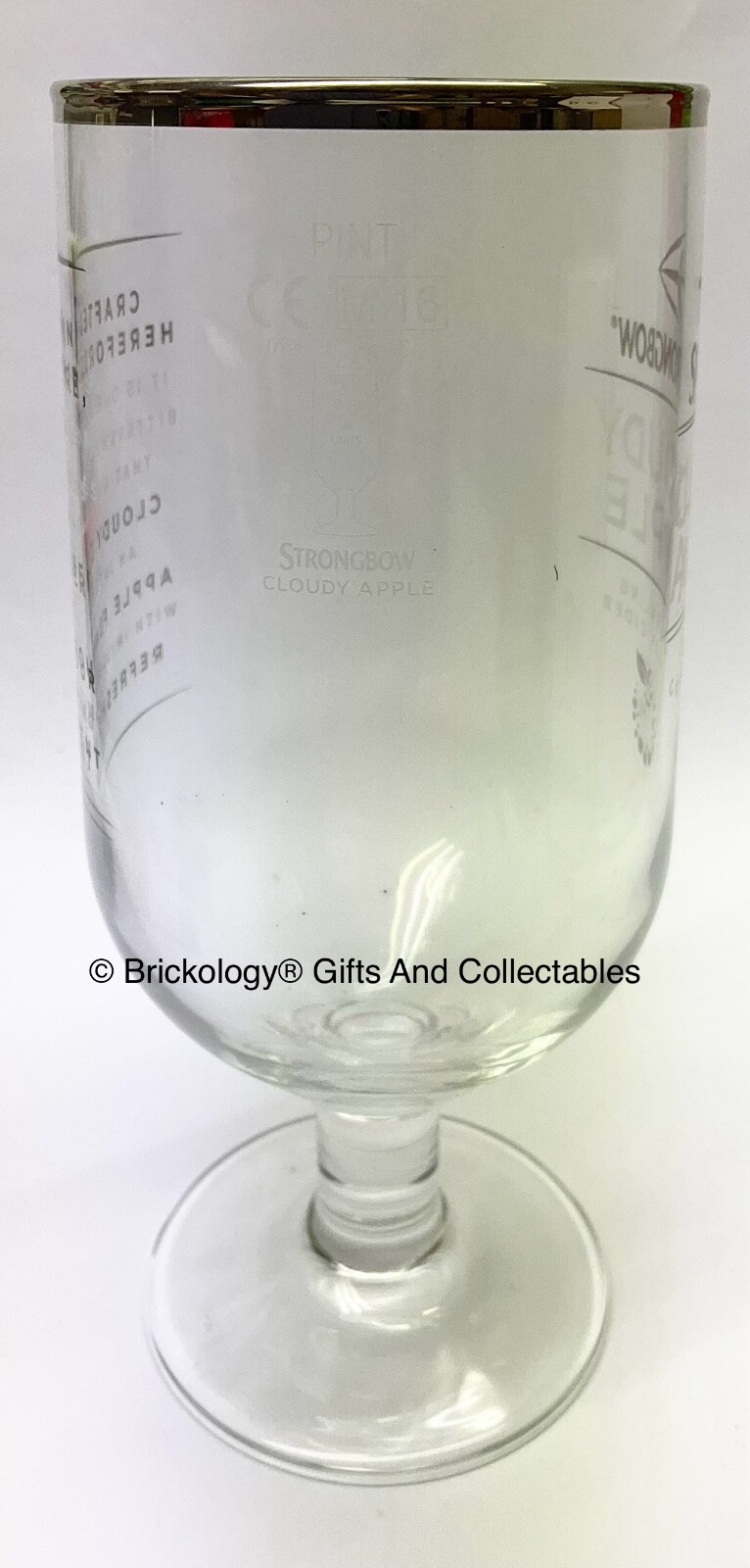 Strongbow Cloudy Apple Cider Pint Glass Boxed Ltd Ed Man Cave Home Bar ...