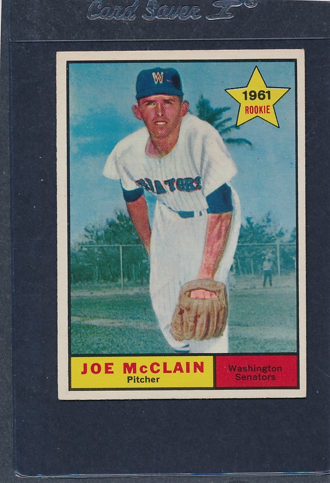 1961 Topps #488 Joe McClain Senators EX/MT 61T488-22816-4 | eBay