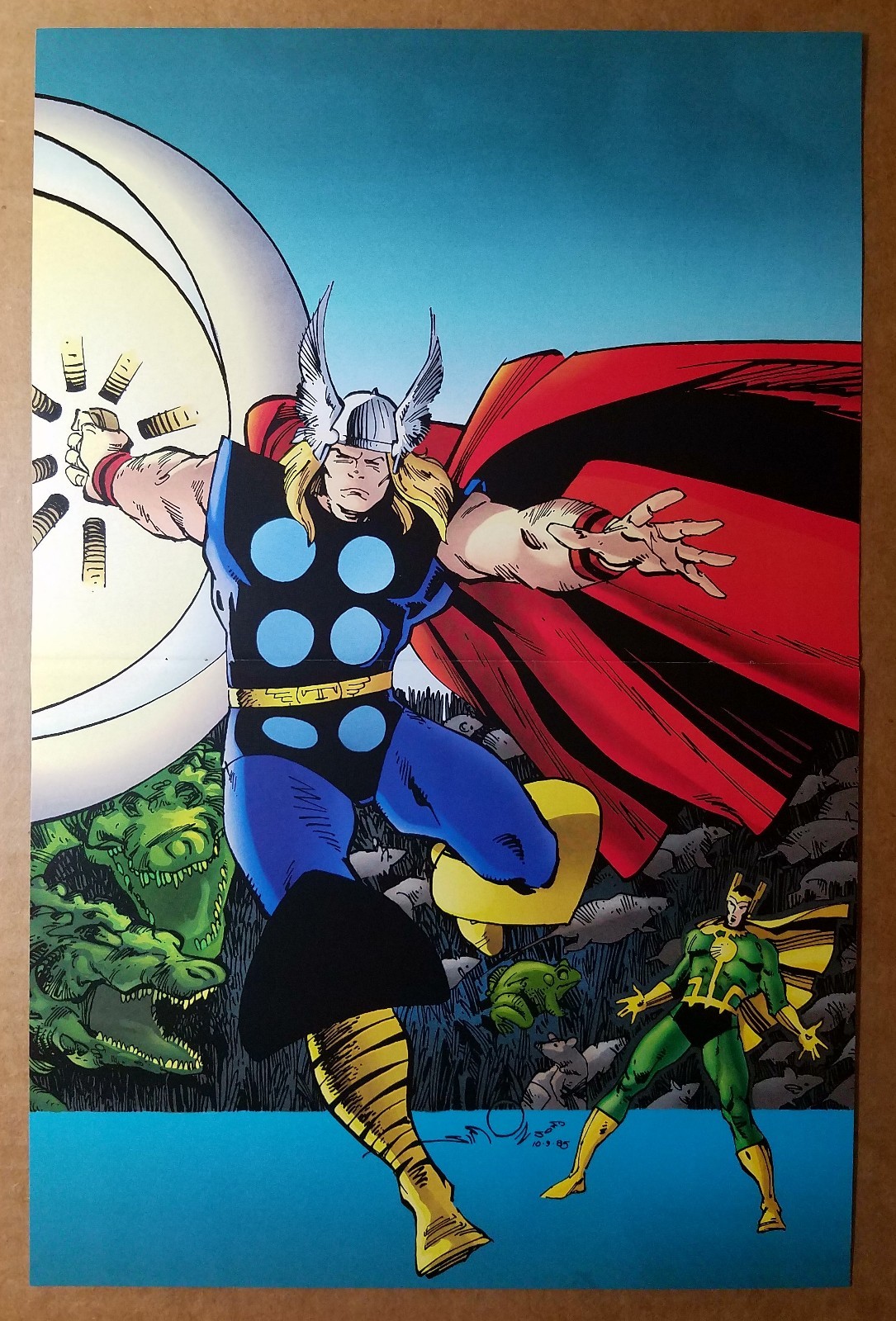 Avengers Thor Loki Marvel Cartoon Comics Poster by Walter Simonson | eBay