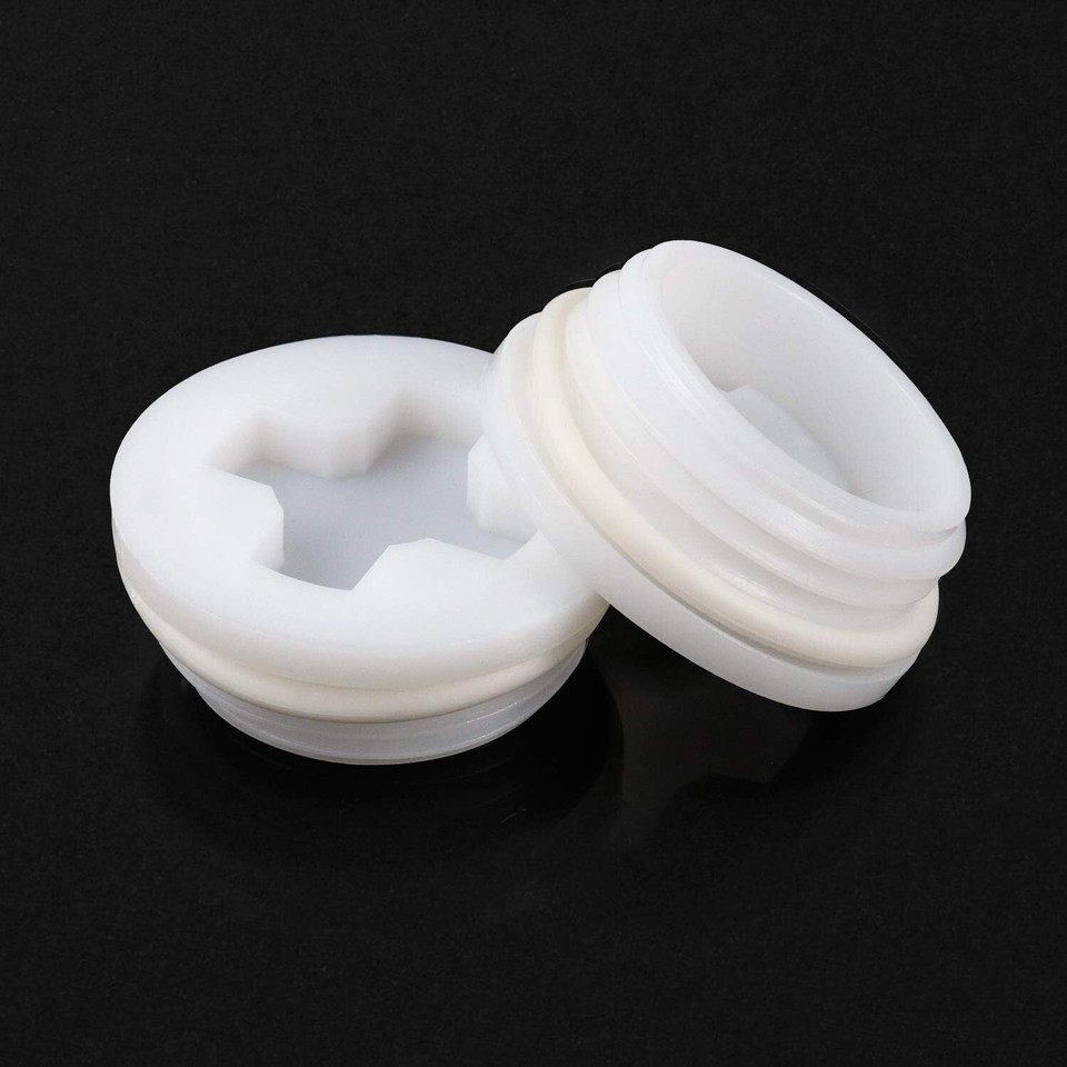 QWORK 2" Bung Cap, 4 PCS Poly Buttress Drum Bung for 55 Gallon Plastic ...