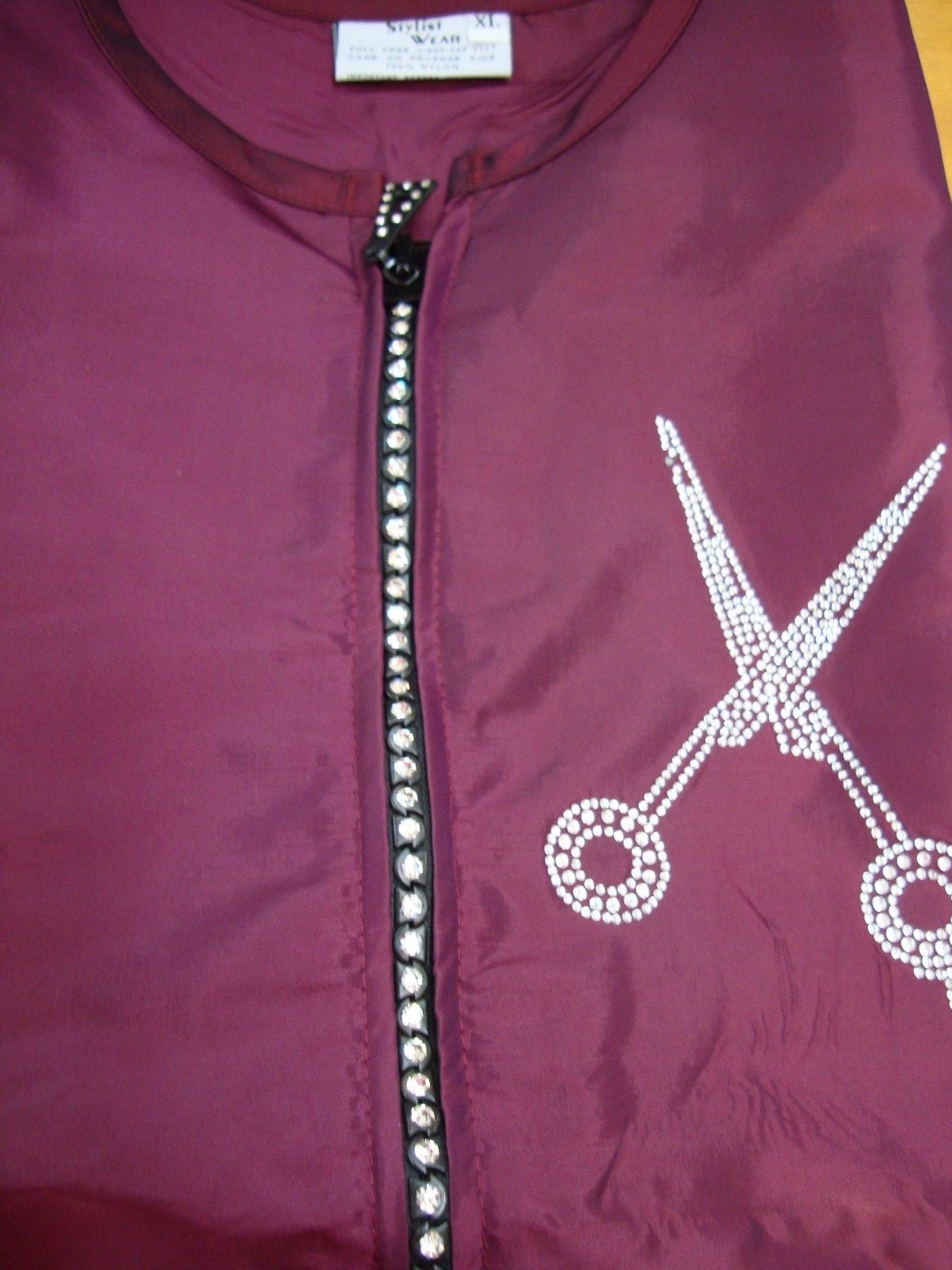 Bling SCISSORS & ZIPPER RHINESTONE, HAIR STYLIST, BARBER,GROOMER Silkar ...