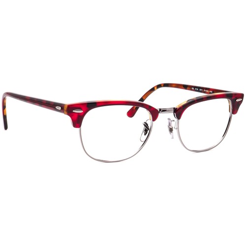 Ray-Ban Eyeglasses RB 5154 5911 Clubmaster Red Havana/Gunmetal Frame 51 ...