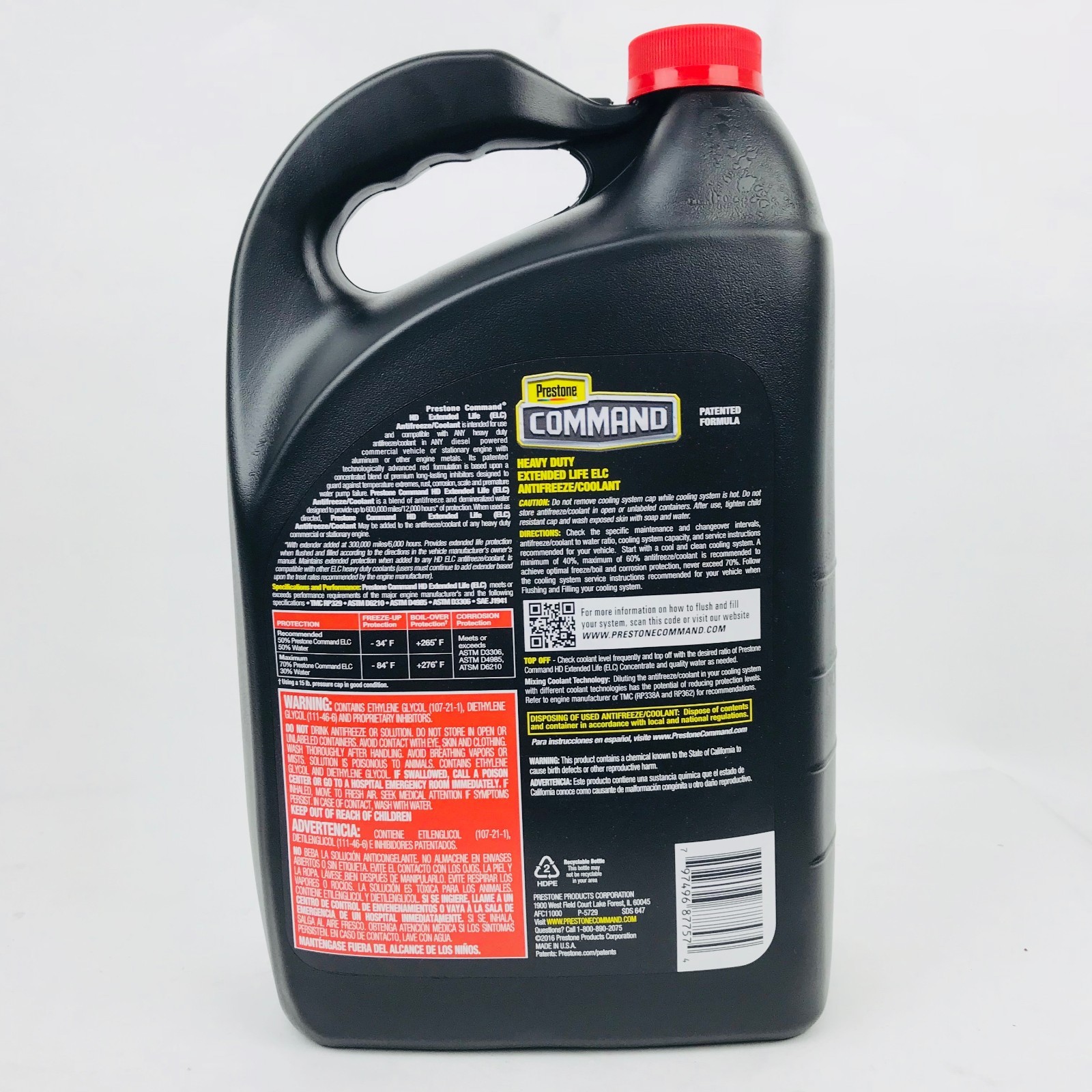 CONCENTRATE RED ANTIFREEZE/COOLANT HEAVY DUTY PRESTONE COMMAND 1 GAL | eBay