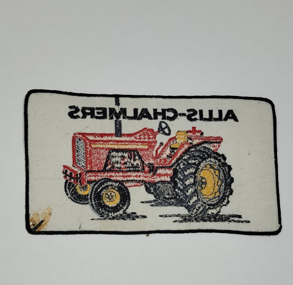 Large Vintage Allis Chalmers Tractors Embroidered Patch | eBay