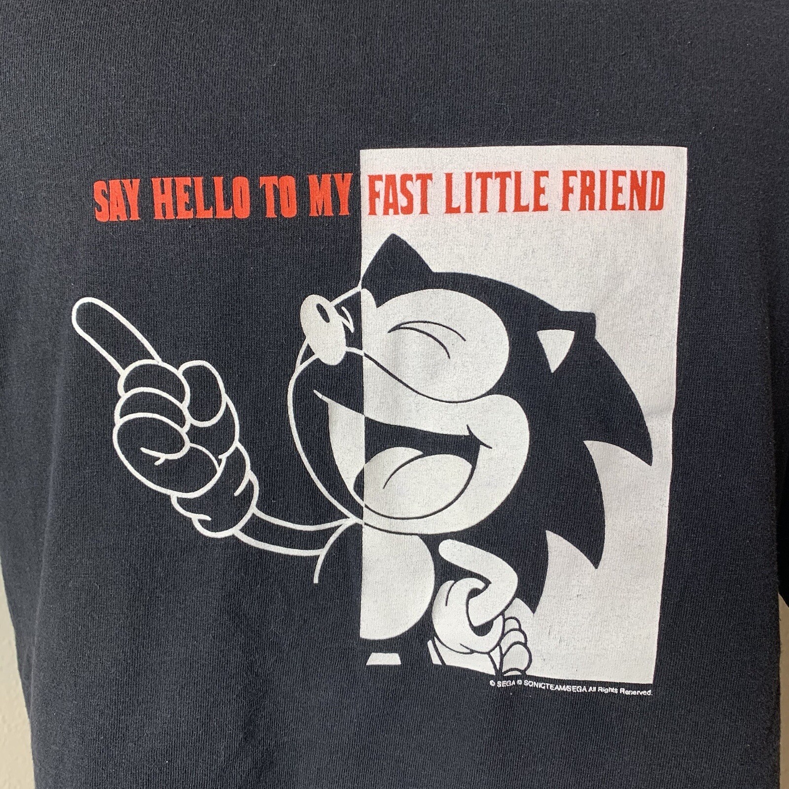 Sonic Hedgehog Say Hello To My Little Fast Friend Bla… - Gem