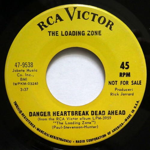Loading Zone 45 Dont Lose Contrôle ~ Danger Heartbreak Rca Promo VG+ ...