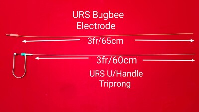 4A URS STONE GRASPER U HANDLE TRIPRONG 3Fr 60cm+URS BUGBEE ELECTROBE ...