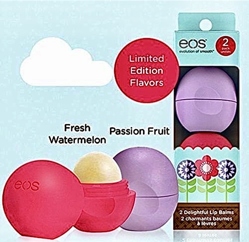 2 EOS Lip Balm Spheres Passion Fruit & Watermelon | Collector’s Item ...