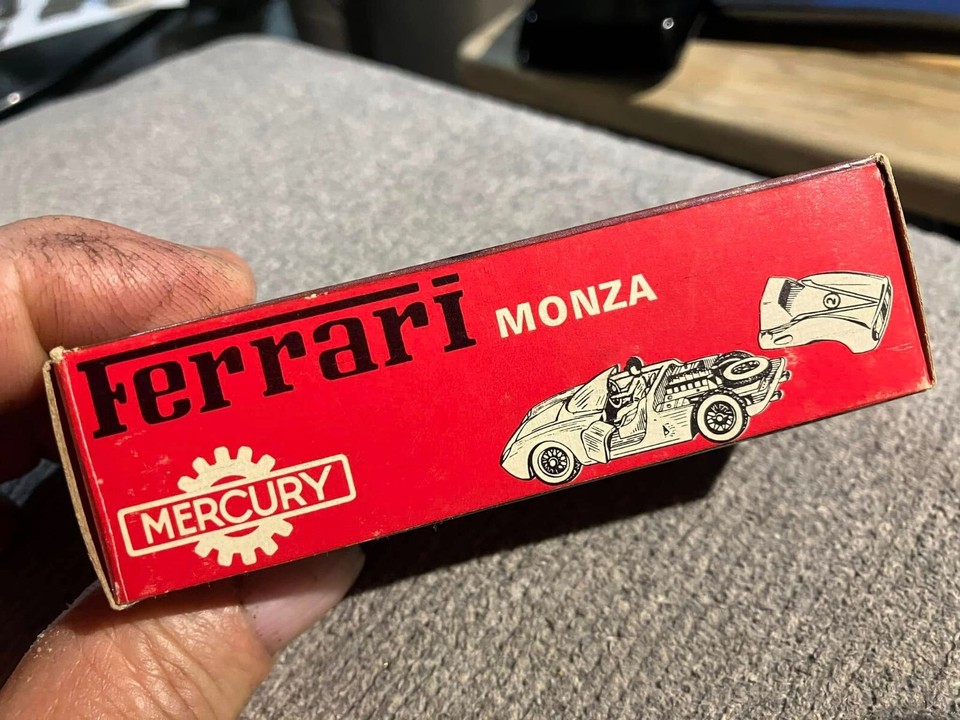 VINTAGE-CIRCA 1970-1/43-DIECAST-FERRARI MONZA-MERCURY ITALIAN TOY CAR ...