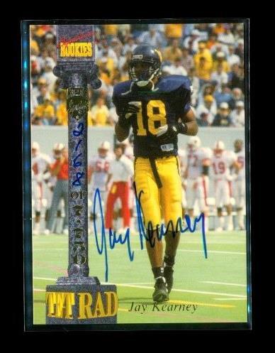 Vintage 1994 SIGNATURE RC AUTOGRAPH Football Card XVIII JAY KEARNEY ...