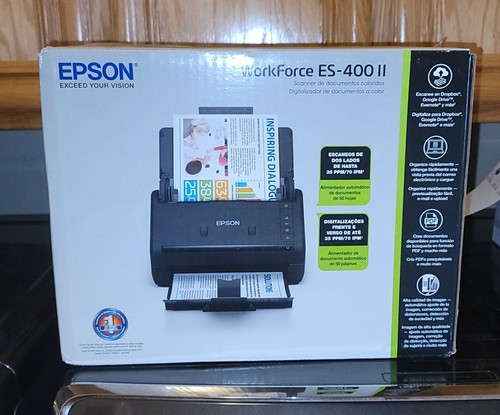 Epson Workforce B11B261201 ES-400 II Duplex Desktop Document Scanner ...