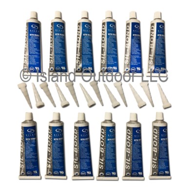 Silco 4500 RTV 3oz Clear Silicone Sealant Adhesive High Temp Food Grade ...