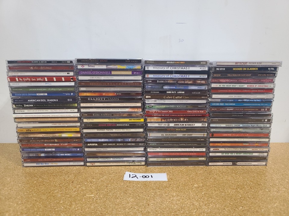 80 Lot Wholesale Random Assorted Audio CDs With Case & Original Artwork ...