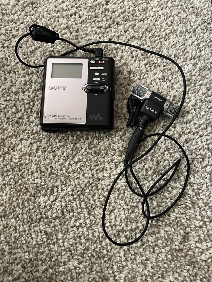 Sony MZ-M10 Walkman Black Portable HI-MD MiniDisc Player/Recorder | eBay