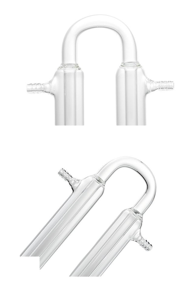 U-Tube Bubbler Liquid Seal 18mm 20mm 28mm Borosilicate Glass Chemistry ...
