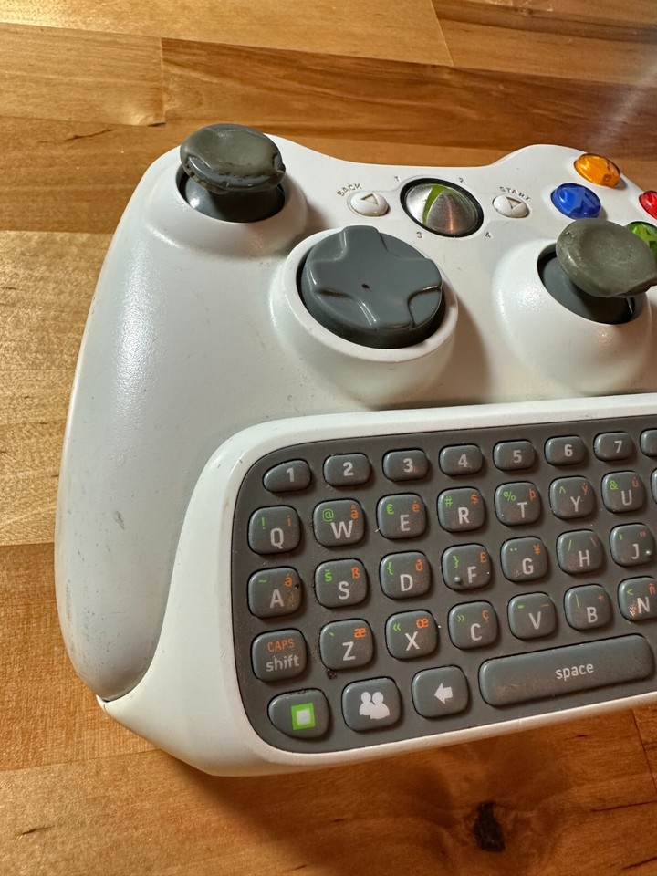 OEM Official Microsoft XBOX 360 Wireless Controller White with keypad ...