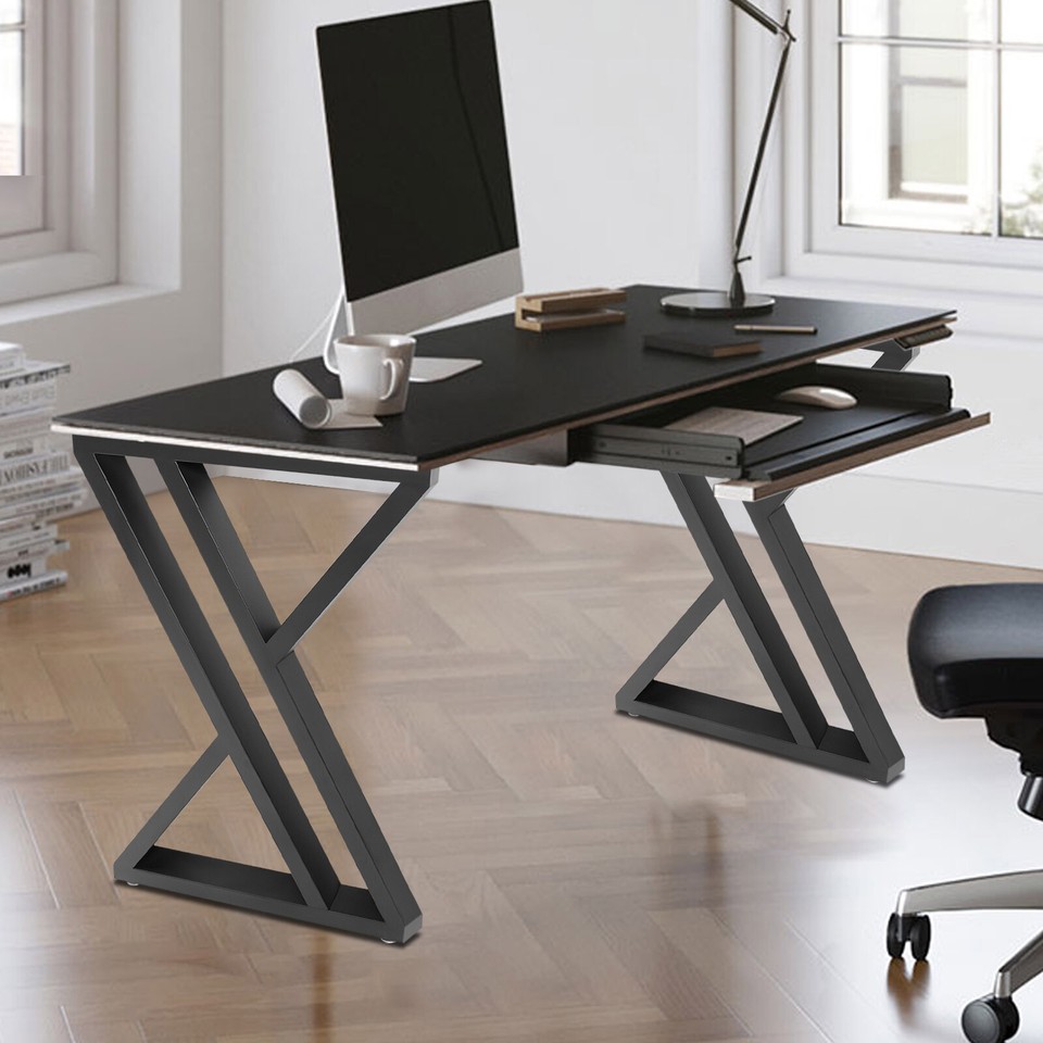 Modern Iron Table Legs X-Shaped Desk Legs Metal Furniture Dining Table ...