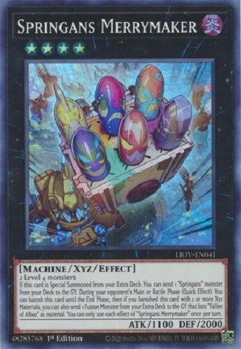 SPRINGANS MERRYMAKER *** 1ST EDITION SUPER RARE LIOV-EN041 YUGIOH! | eBay