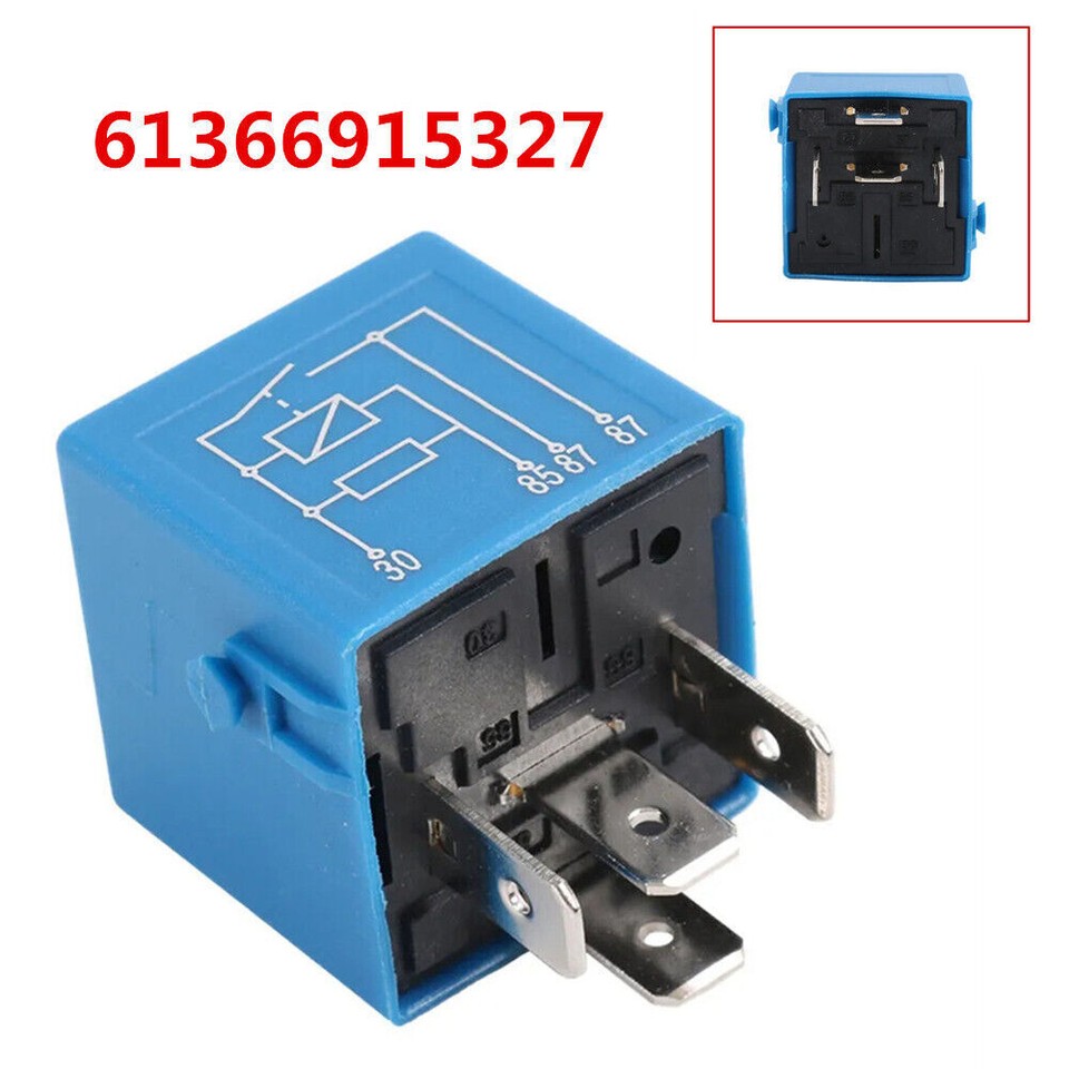 4 Pin Sky Blue Fuel Pump Relay 61366915327 for BMW 1 3 4 5 6 7 Series ...