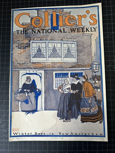 Rare Antique 1905 December Collier’s Magazine Cover - COVER ONLY | eBay