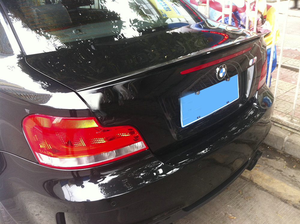 REAL Carbon Fiber Trunk Rear Spoiler For BMW 1Series E82 E88 1M Coupe ...