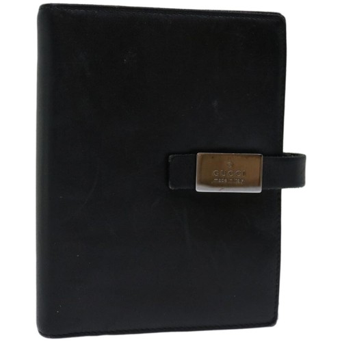 GUCCI Day Planner Cover Leather Black 031 0416 0914 Auth 67556 | eBay