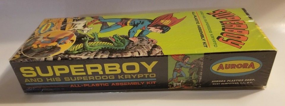 Vintage 1965 Aurora Superboy and Krypto Plastic Assembly Model Kit #478 ...