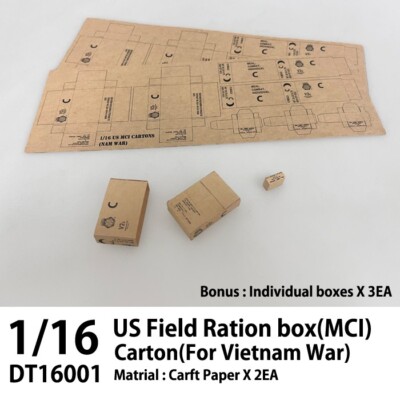 DT16001 1/16 US Field Ration box (MCI)_Vietnam War | eBay